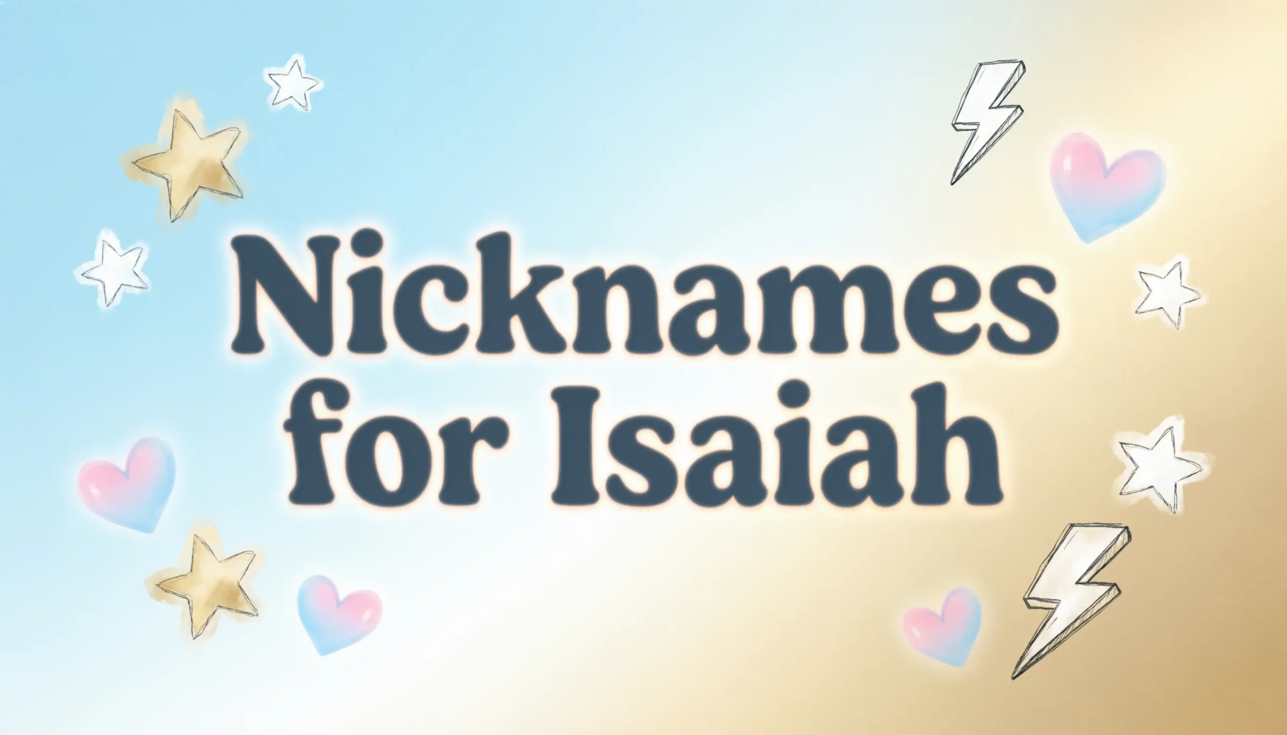 Nicknames for Isaiah Cute, Cool & Meaningful Names Just for You💙 (2026)
